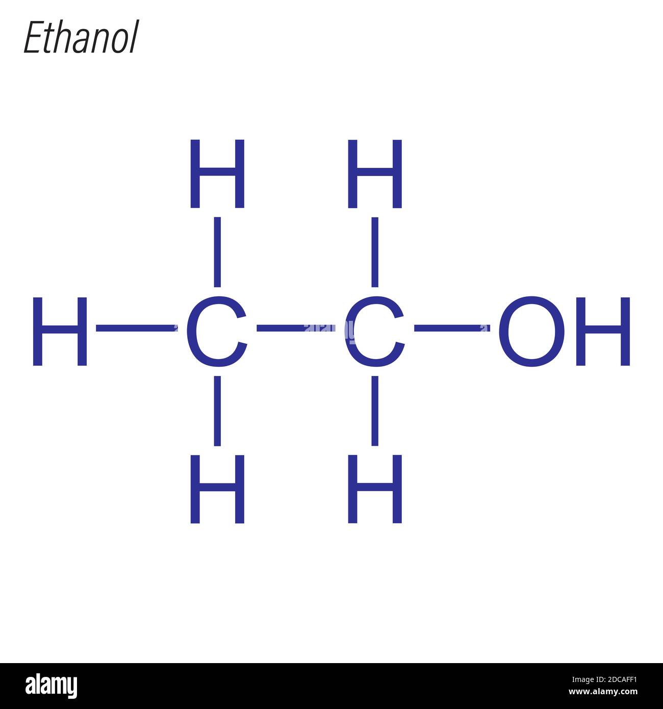 Ethanol alcohol molecule flat icon hi-res stock photography and images ...