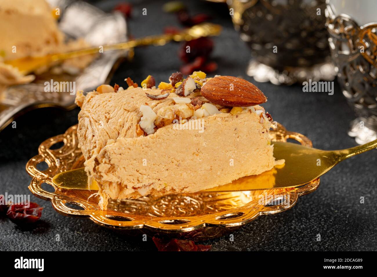 Piece of halva hi-res stock photography and images - Alamy
