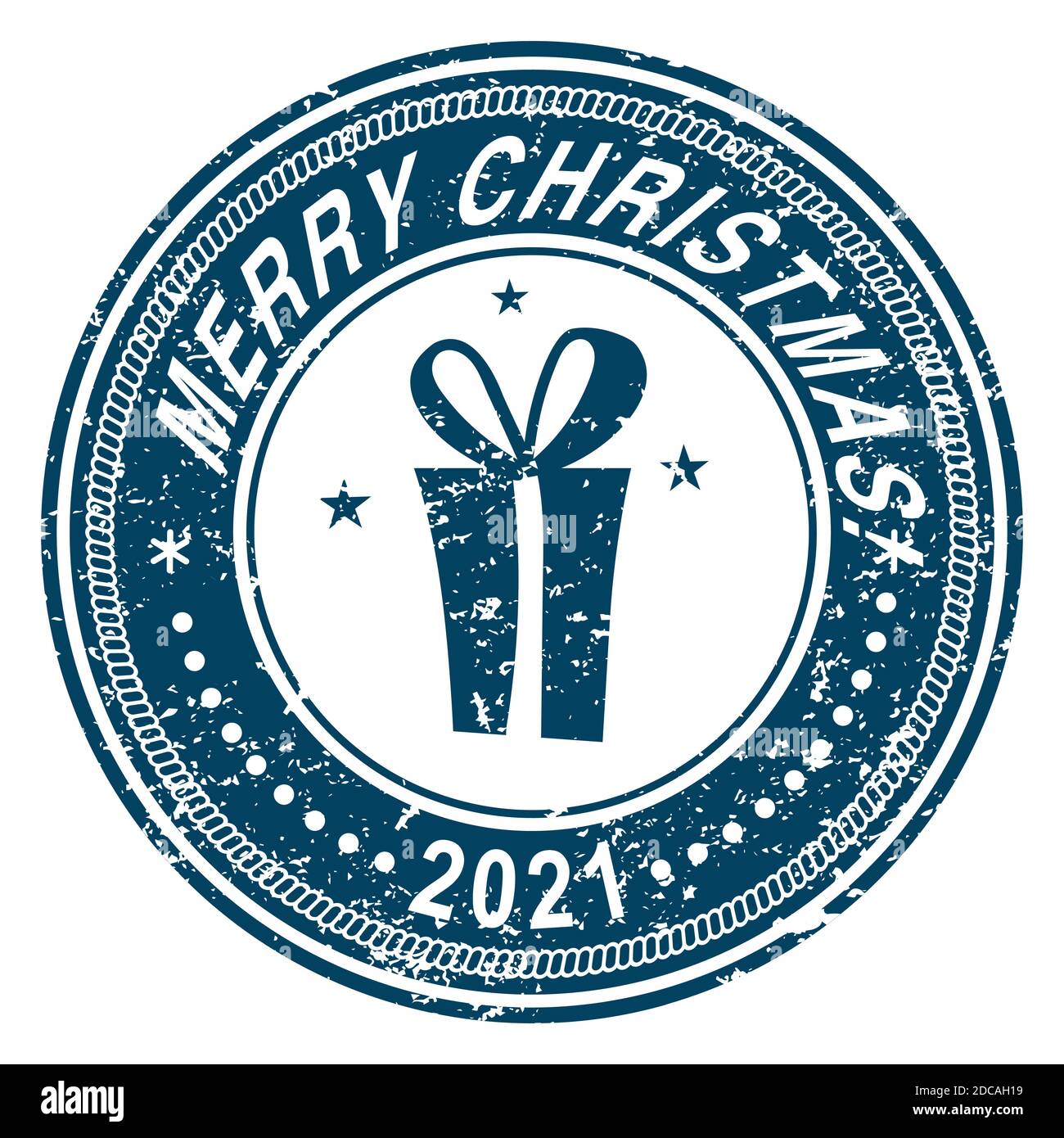 Inscription merry christmas on snow Stock Vector Images - Alamy