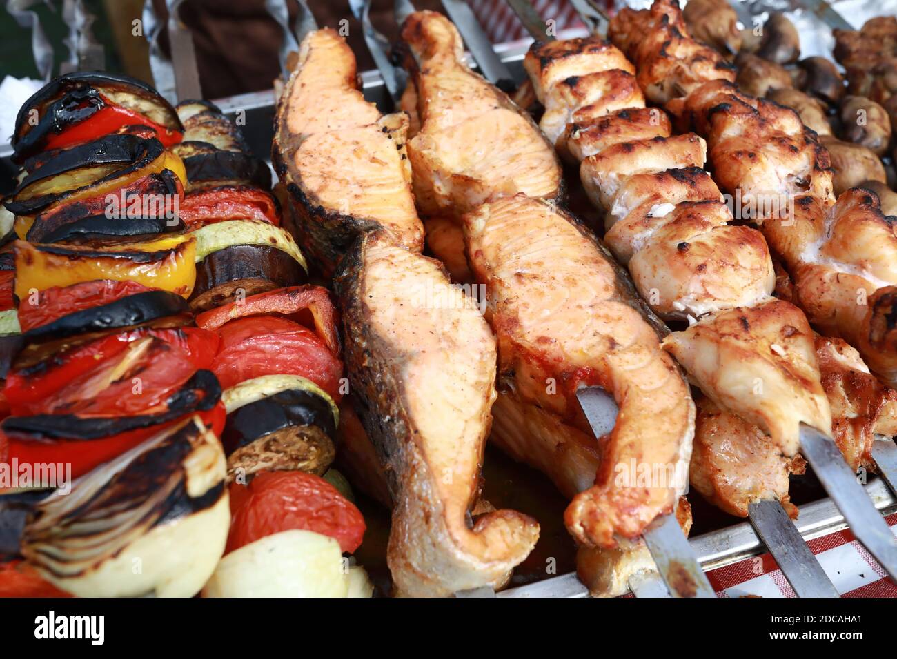 Spicy fish kebabs hi-res stock photography and images - Alamy