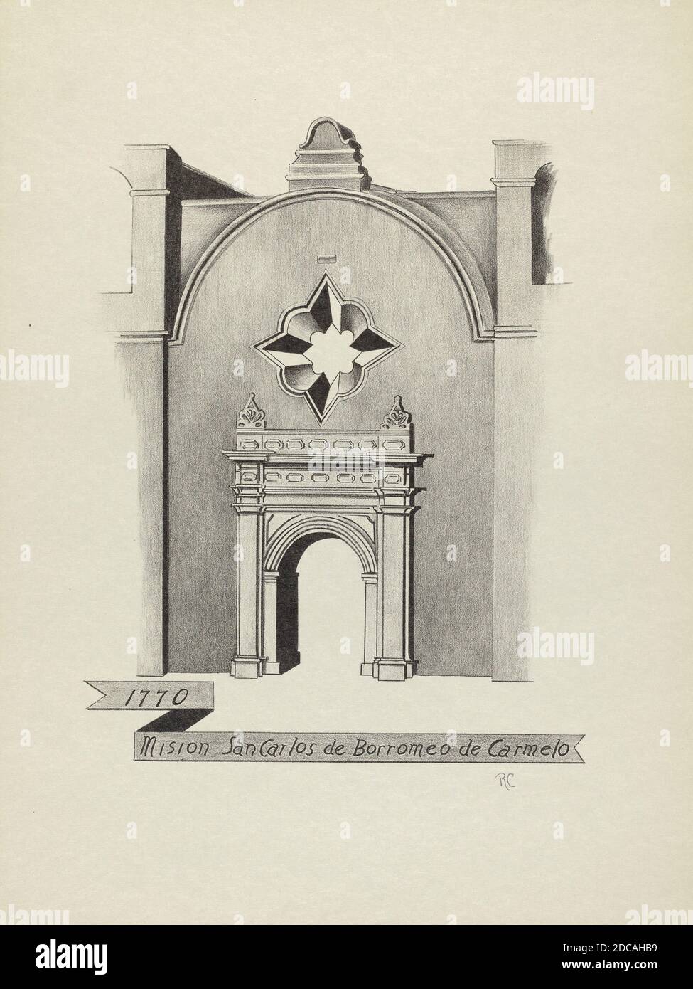 James Jones, (artist), American, active 1932 - 1942, Mision San Carlos ...