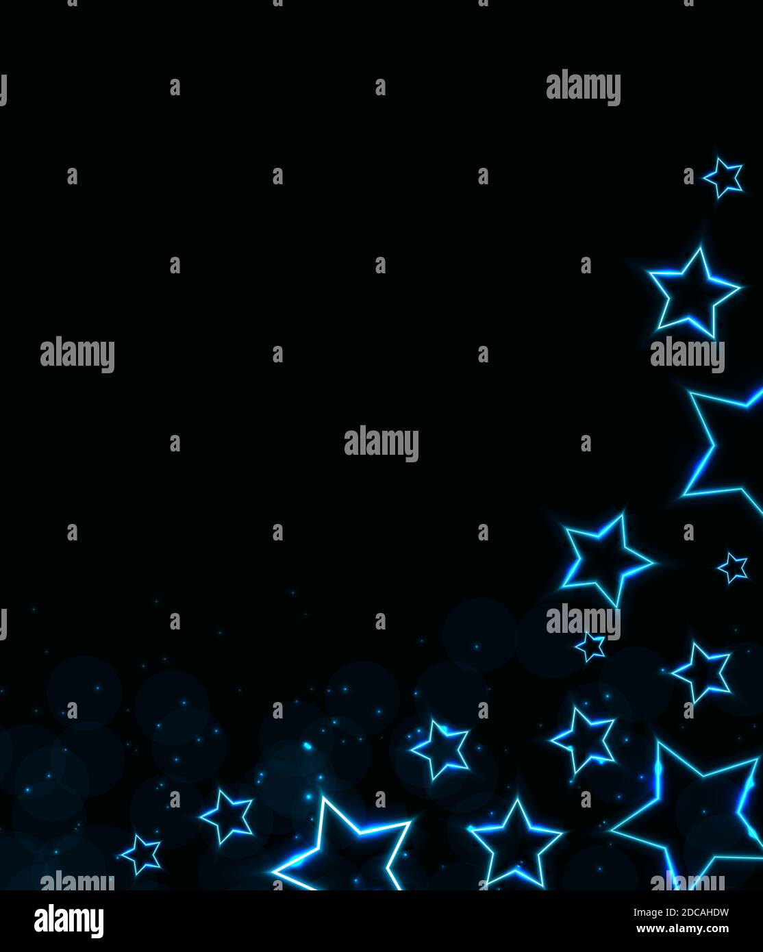 Abstract Glossy Neon Star Background. Illustration Stock Photo - Alamy