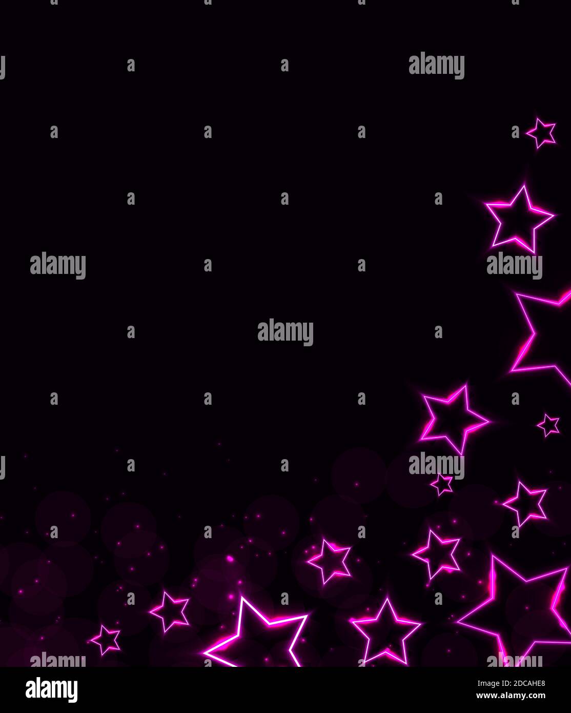 Abstract Glossy Neon Star Background. Illustration Stock Photo - Alamy