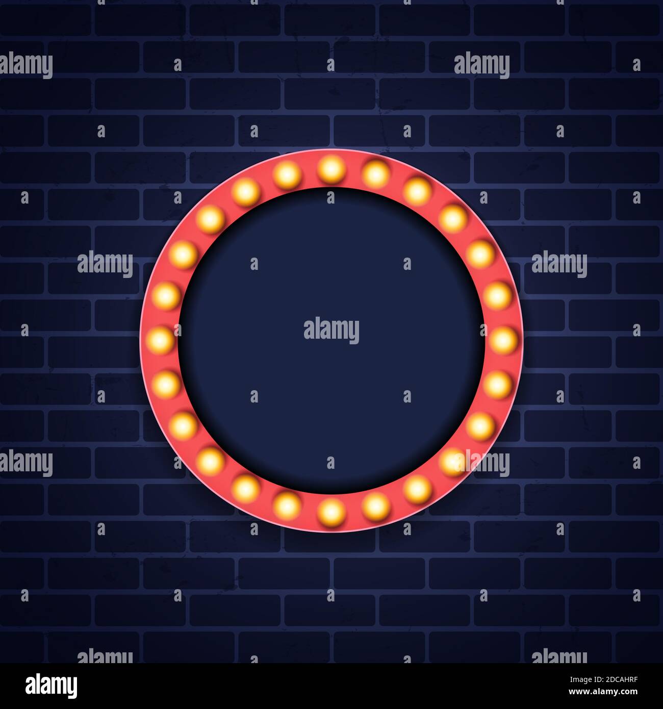 Vintage 3d light retro frame. Illustration Stock Photo - Alamy