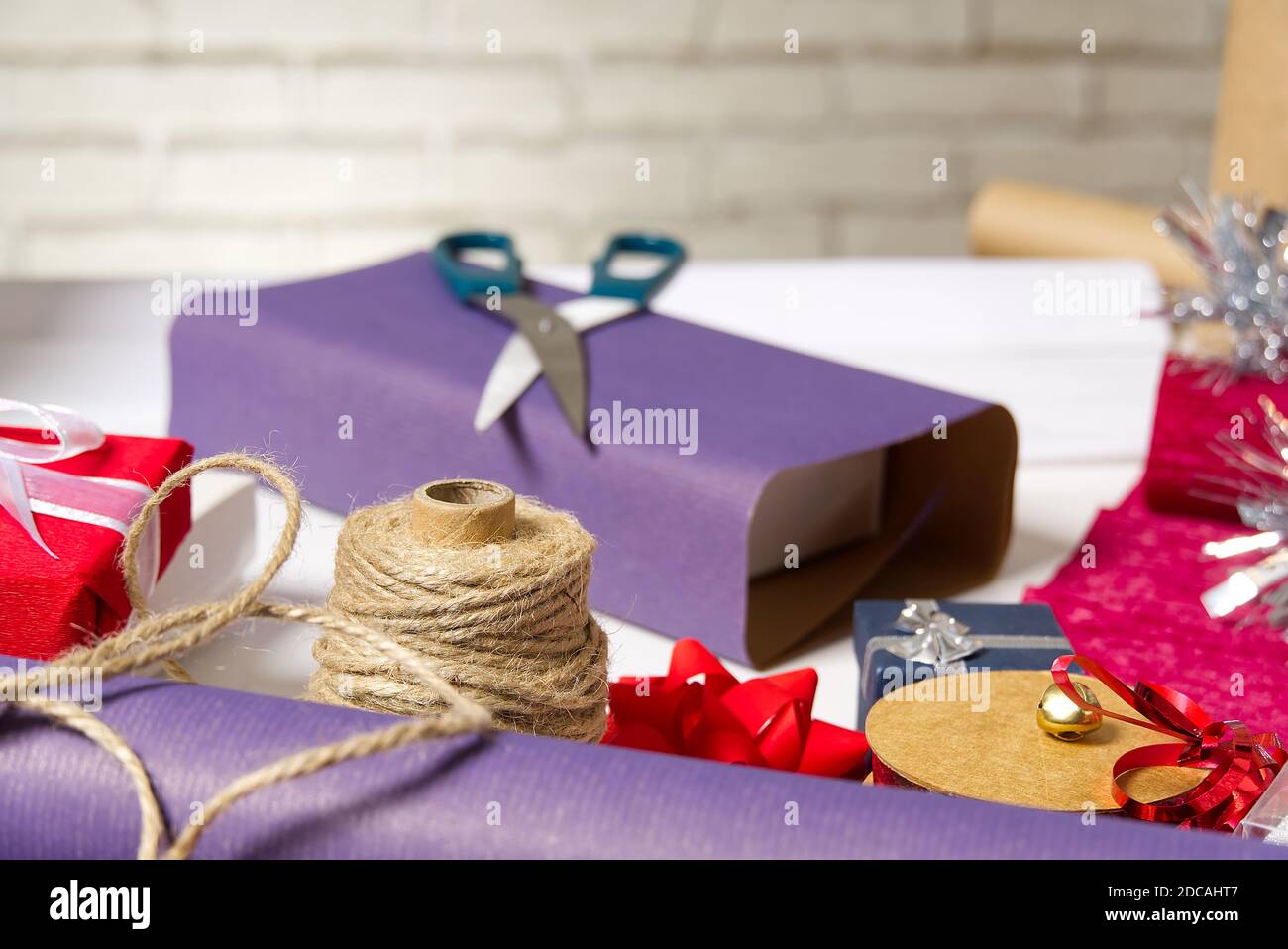 DIY Gift Wrapping station. Beautiful christmas gifts Christmas wrapping ...