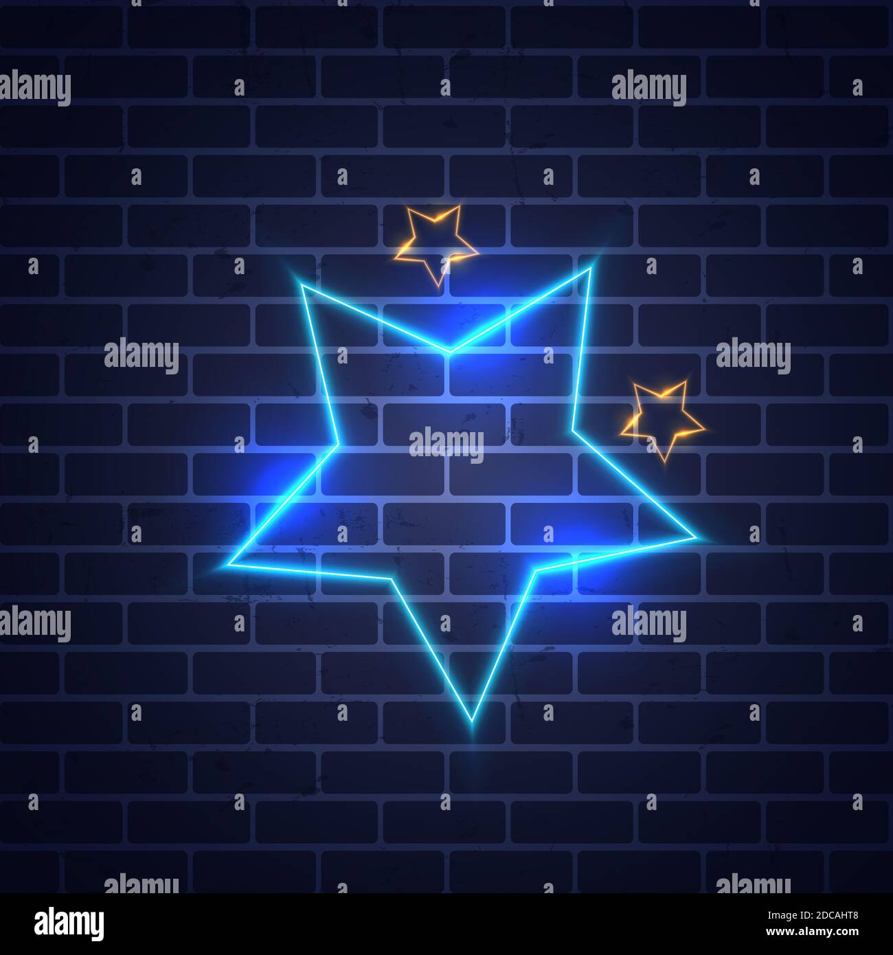 Abstract Glossy Neon Star Background. Illustration Stock Photo - Alamy