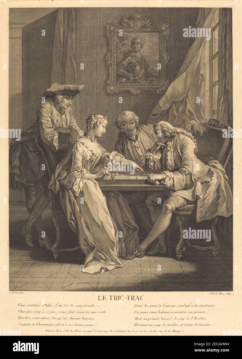 Jacques-Philippe Le Bas, (artist), French, 1707 - 1783, Charles Eisen ...