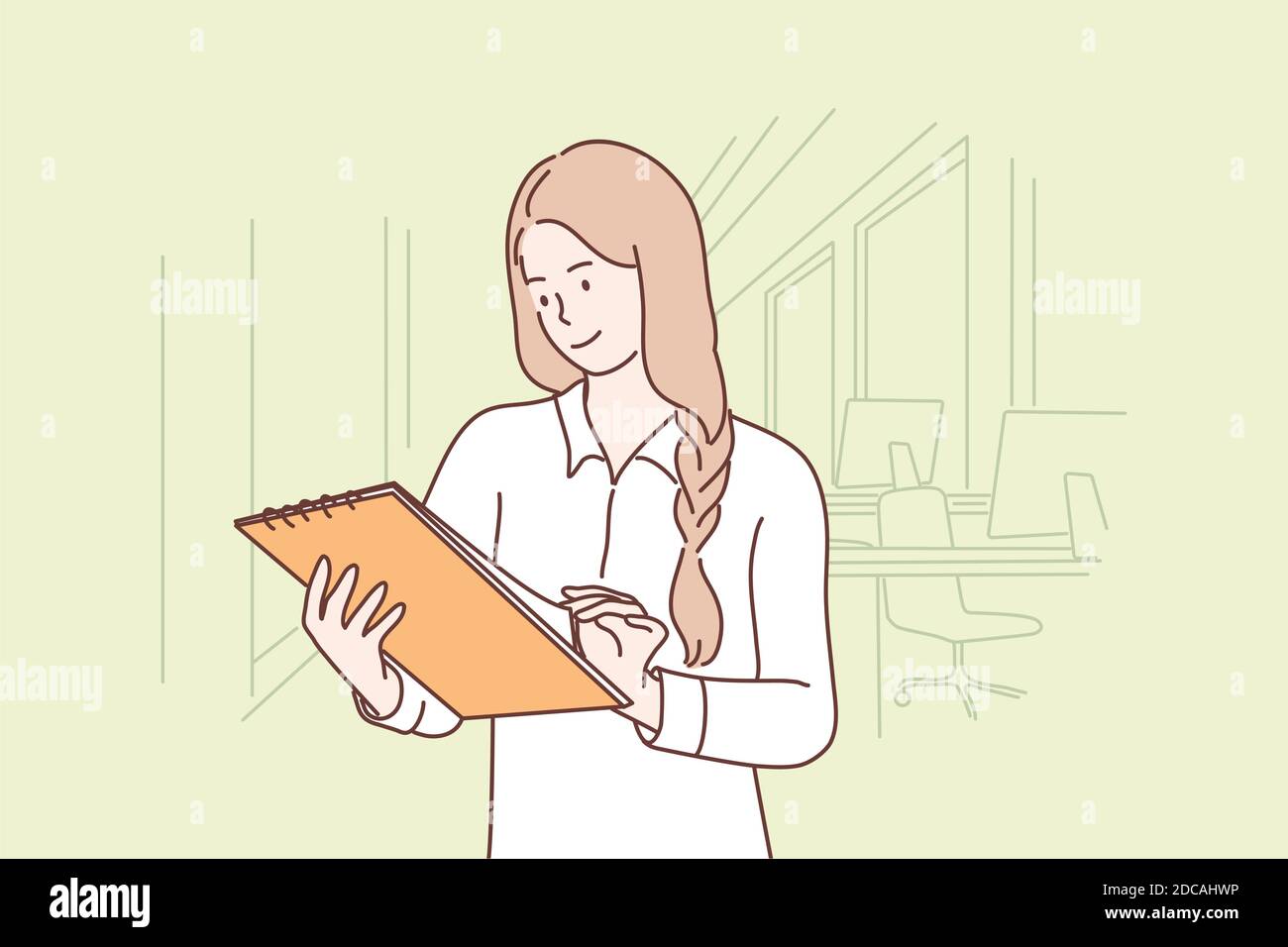Focused document Stock Vector Images - Alamy