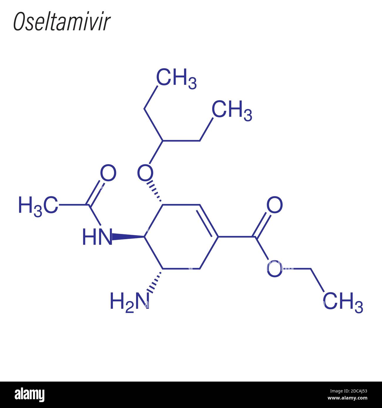 Oseltamivir molecule hi-res stock photography and images - Alamy