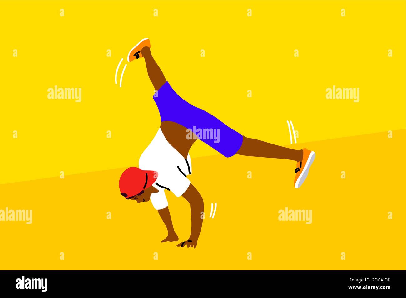 Posing with street performer Stock Vector Images - Alamy