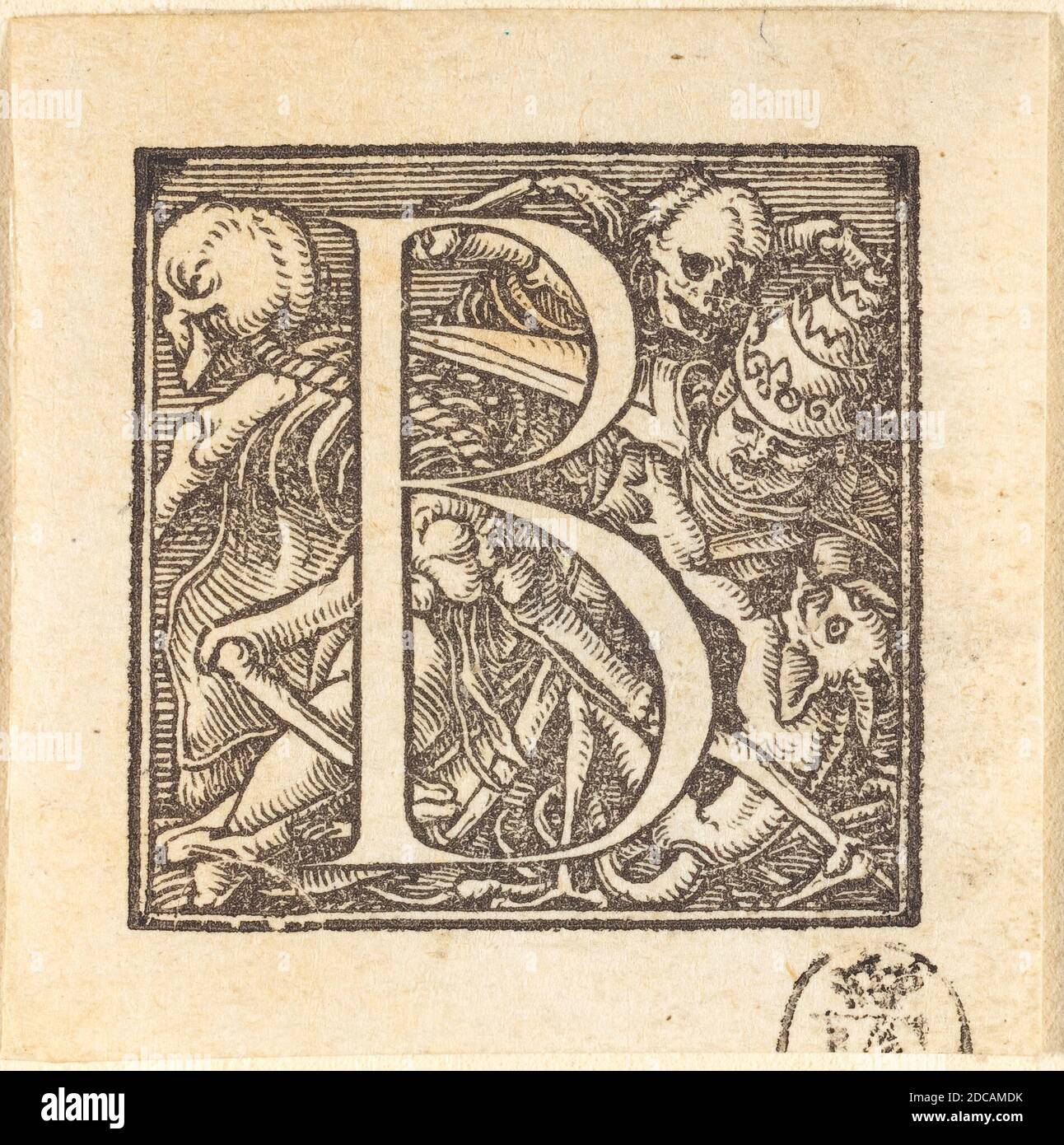 Hans Holbein the Younger, (artist), German, 1497/1498 - 1543, Letter B ...