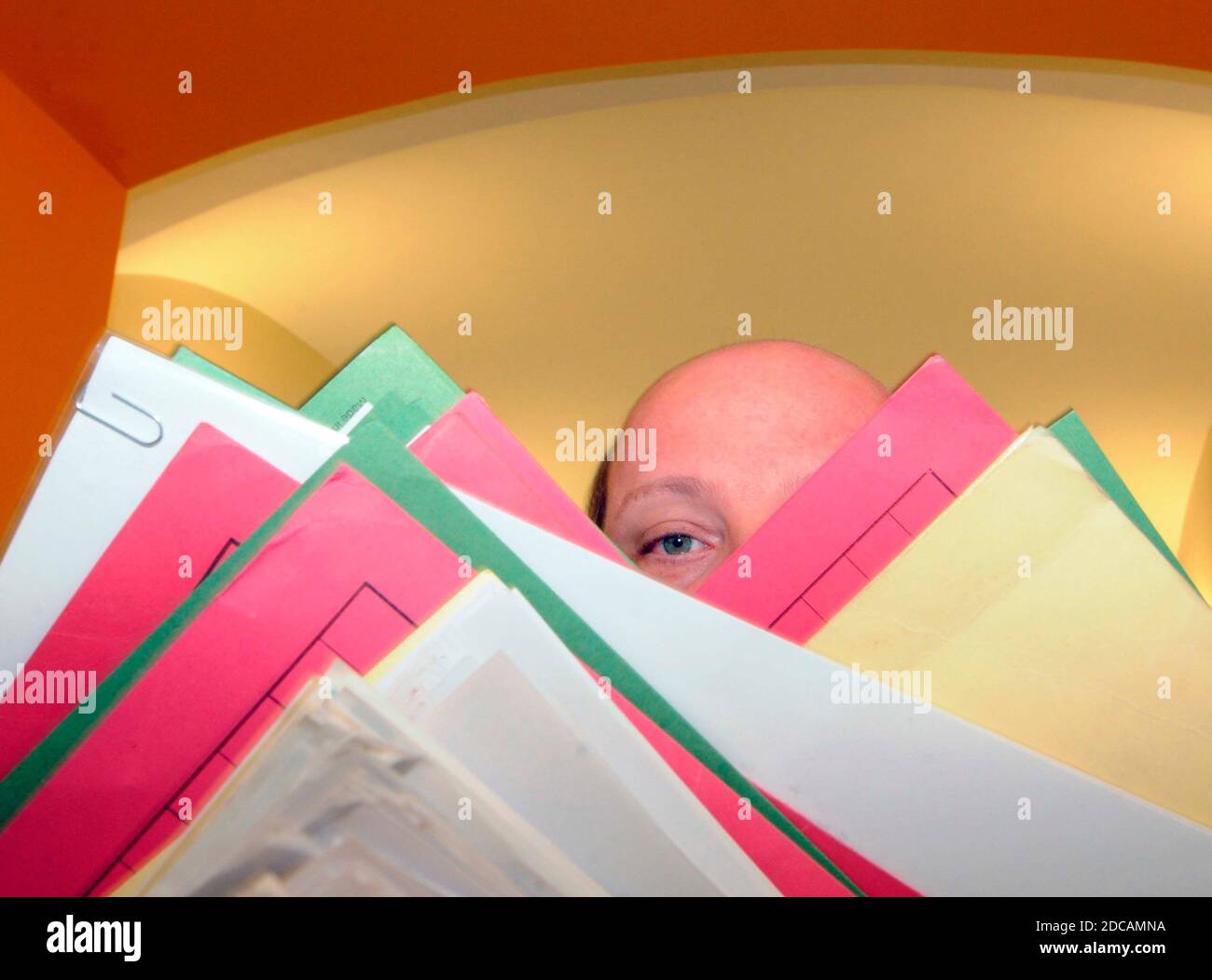 files, documents and paperwork in the office administration and ...