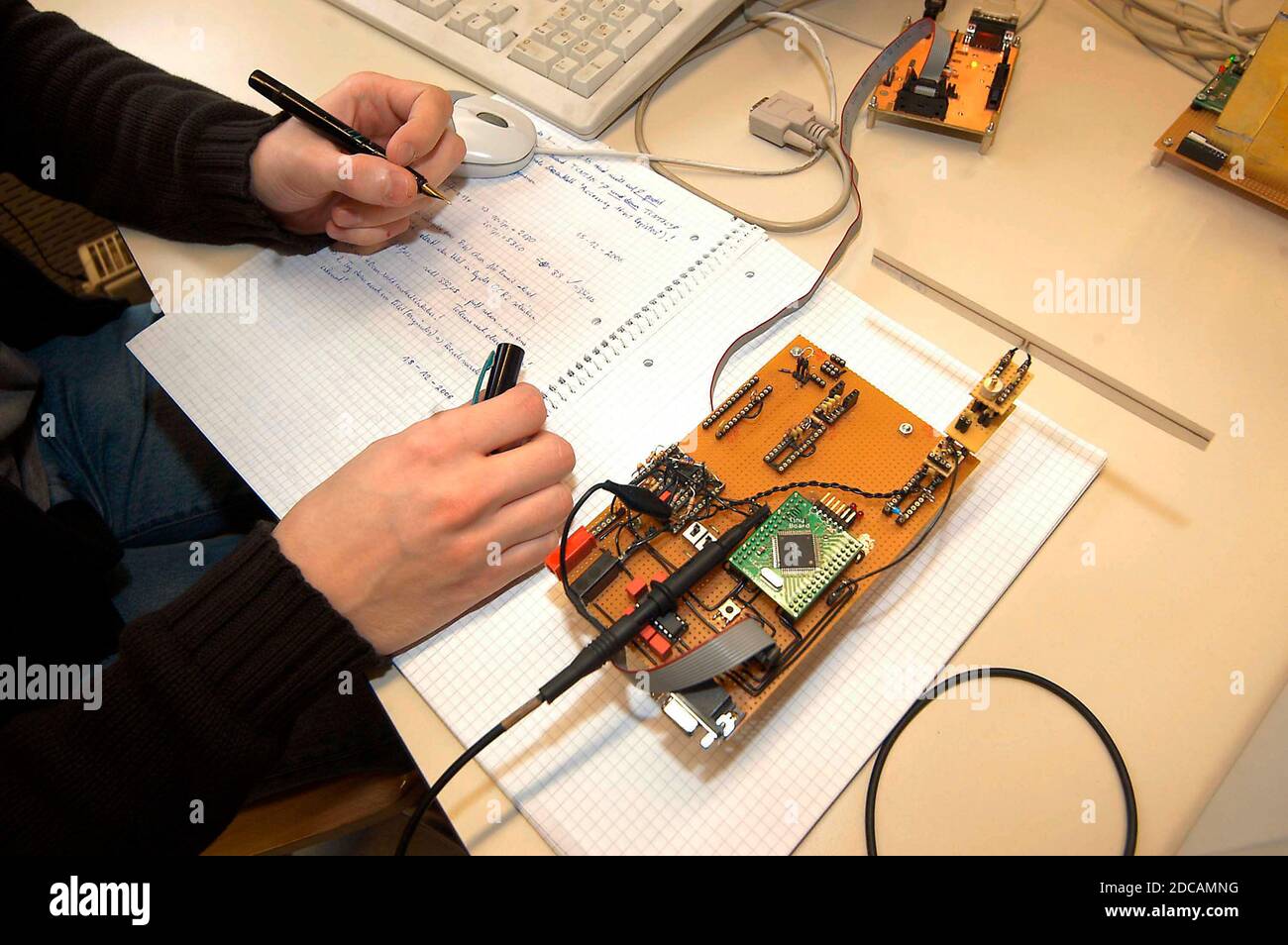 motherboard and circuits of a computer, inner structure and design of a ...