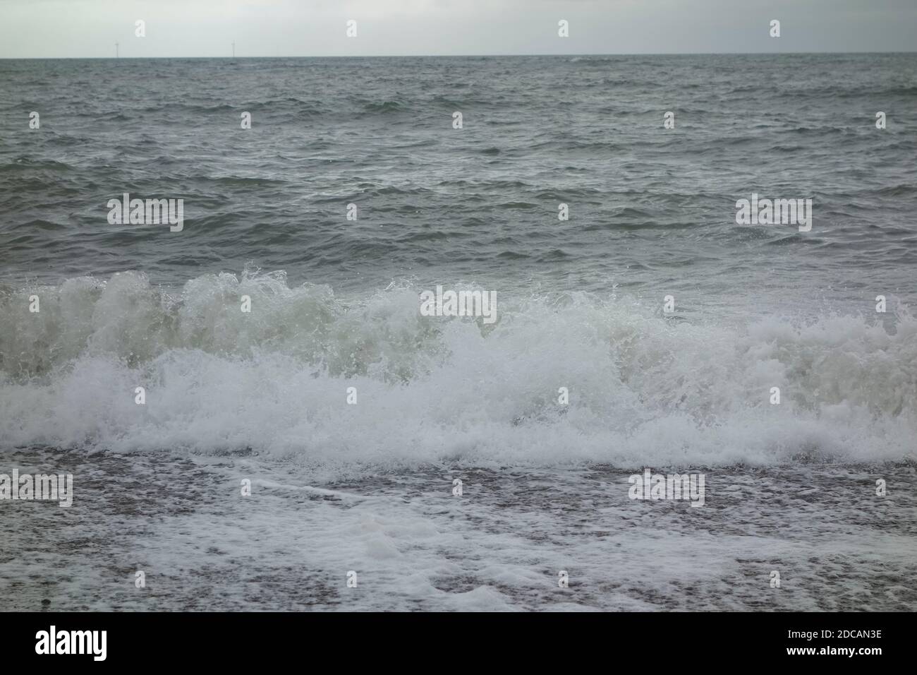 the irish sea east cost, natural border between Ireland and UK Stock ...