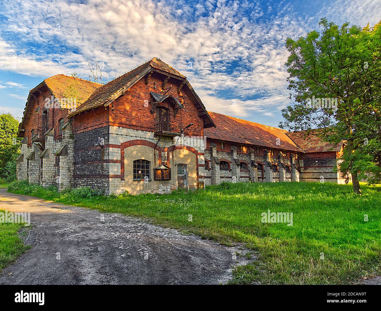 Building of Stary Folwark in Swierklaniec, Poland Stock Photo - Alamy