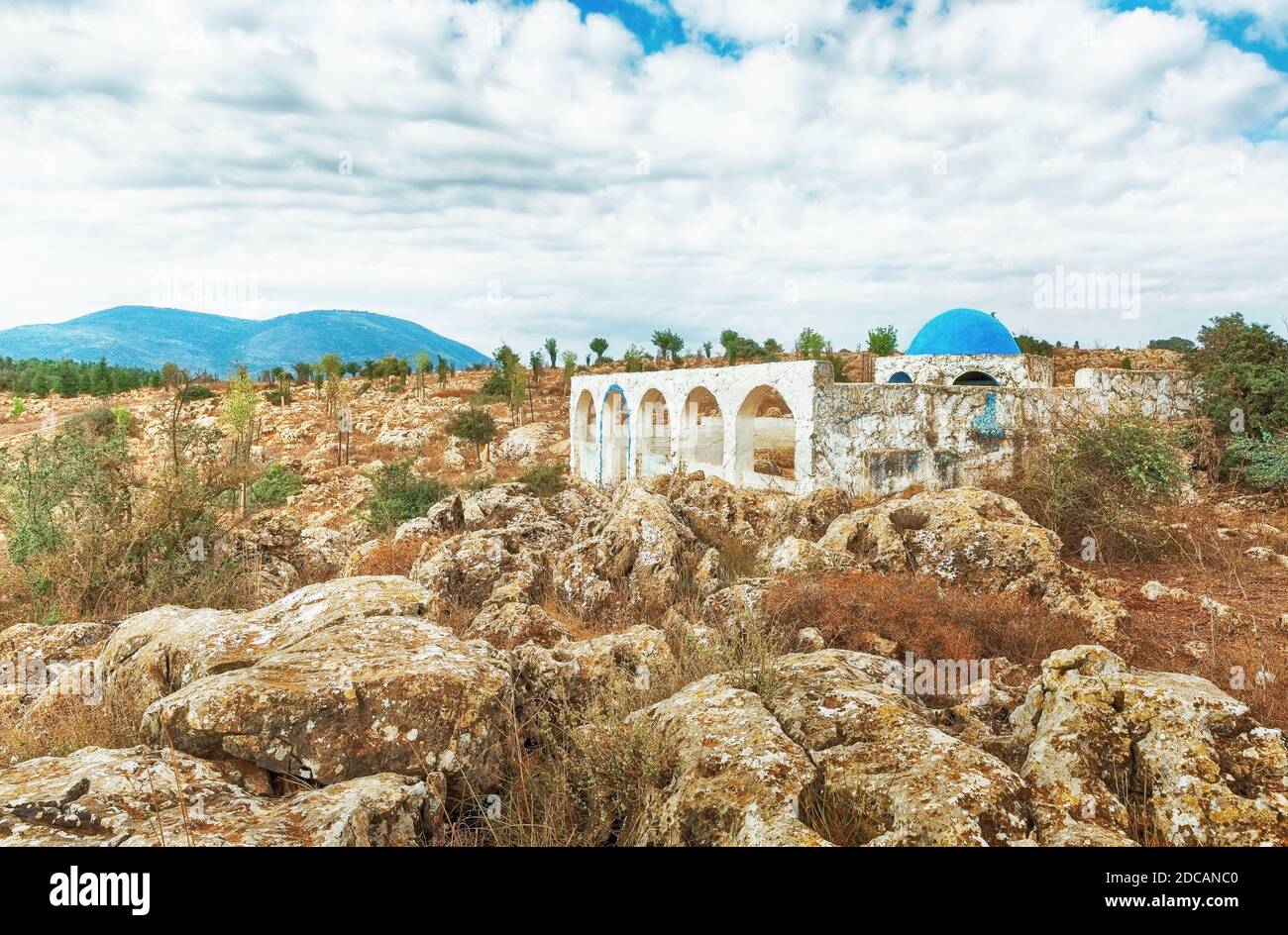 ancient tomb of a rabbi in northern Israel Stock Photo - Alamy