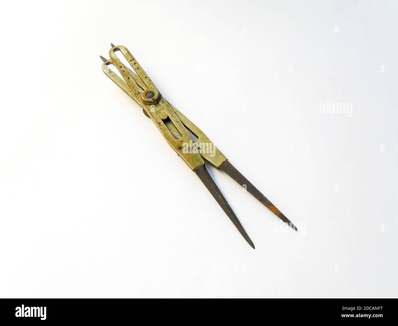 Brass reduction compass or proportional scale divider. Geometry tool ...