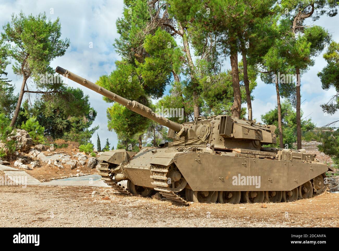 old English tank Centurion in Israel Stock Photo - Alamy