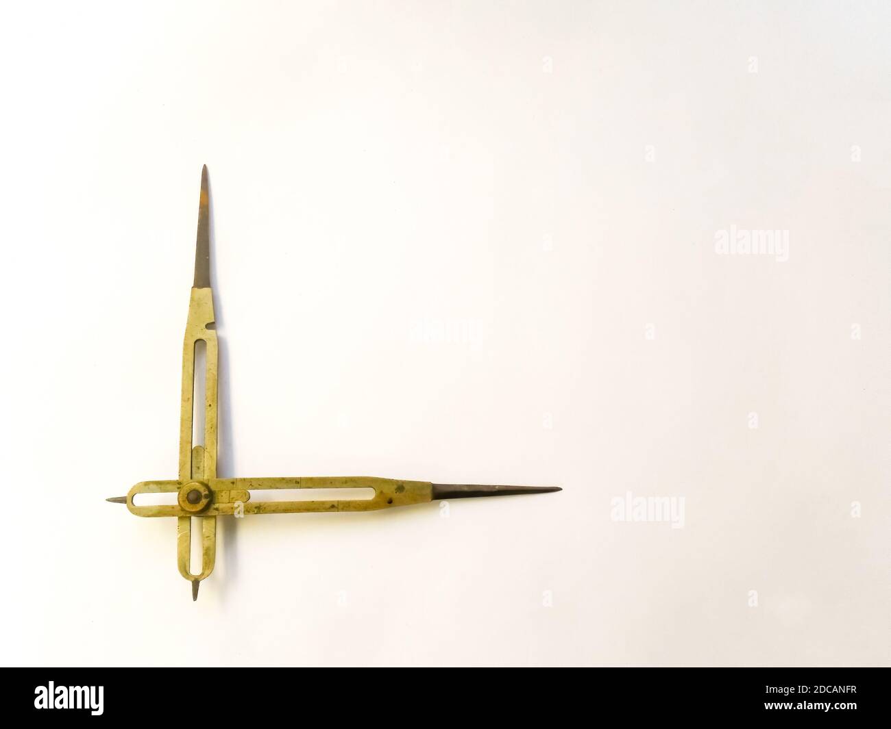 Brass reduction compass or proportional scale divider. Geometry tool ...