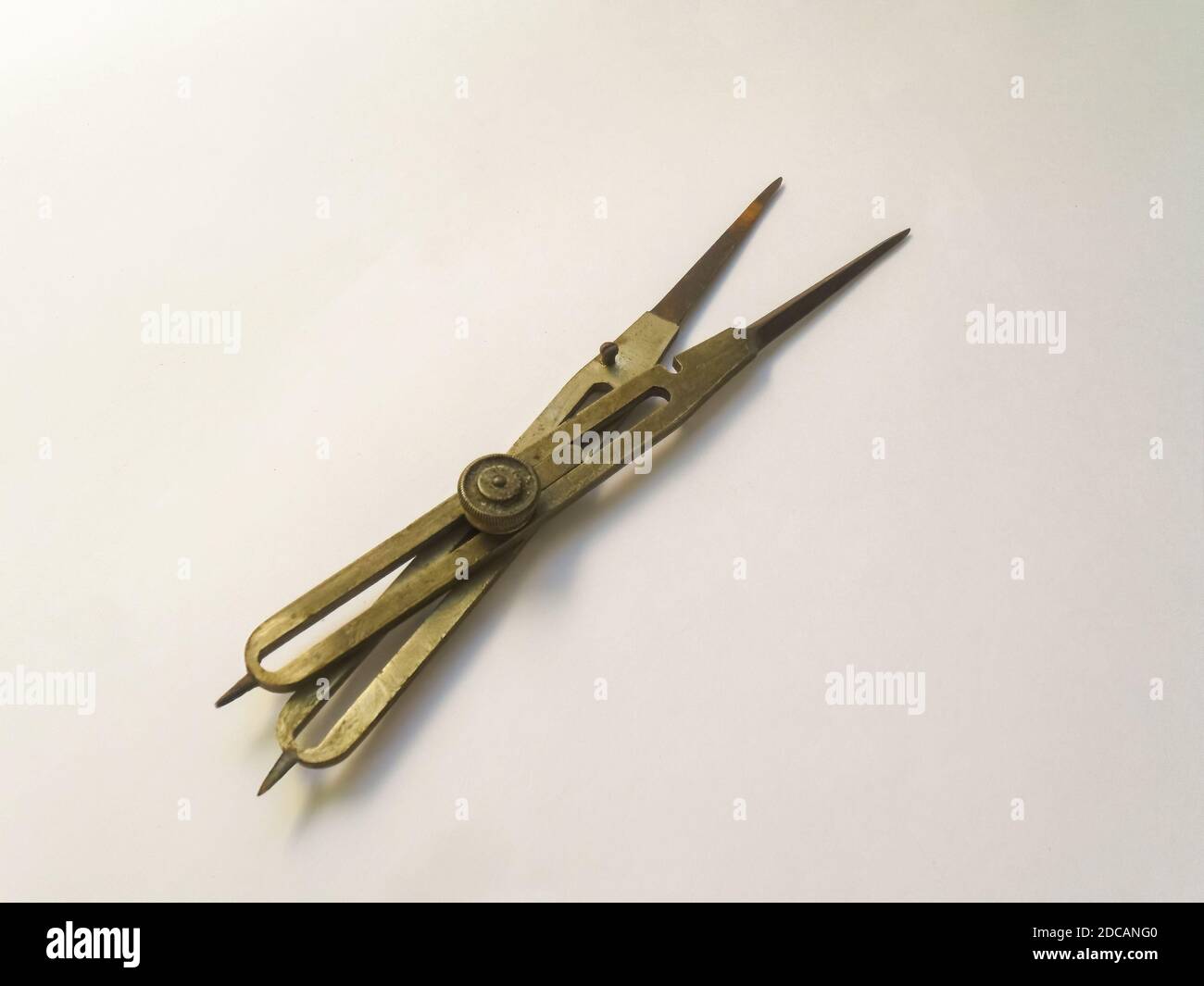 Brass reduction compass or proportional scale divider. Geometry tool ...