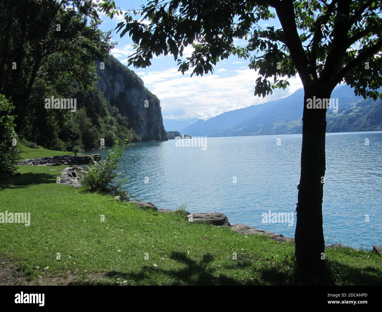 Walensee is one of the most beautifully lakes in the swiss alps. Weesen ...