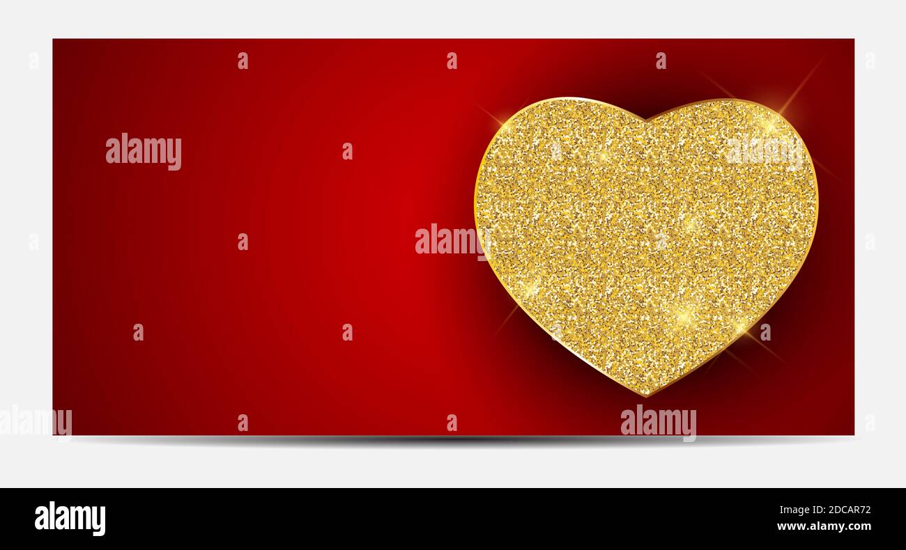 Gift Voucher Template For Your Business. Valentine's Day Heart Card ...