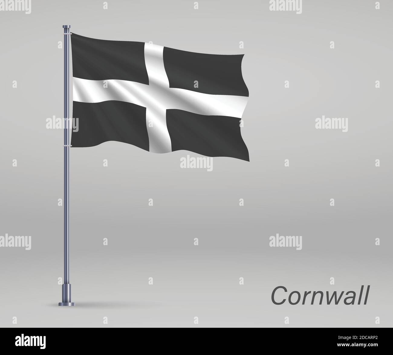 Flag of cornwall Stock Vector Images - Alamy