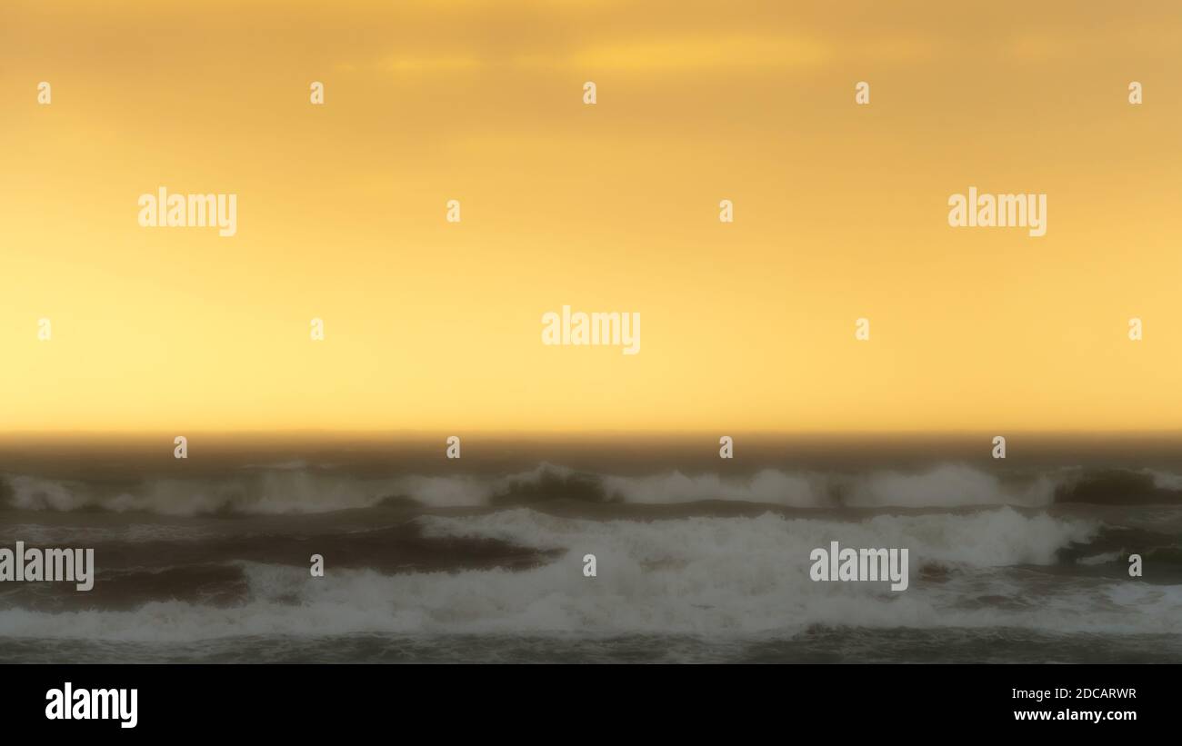 Sunrise light at Aberdeen Beach Stock Photo - Alamy