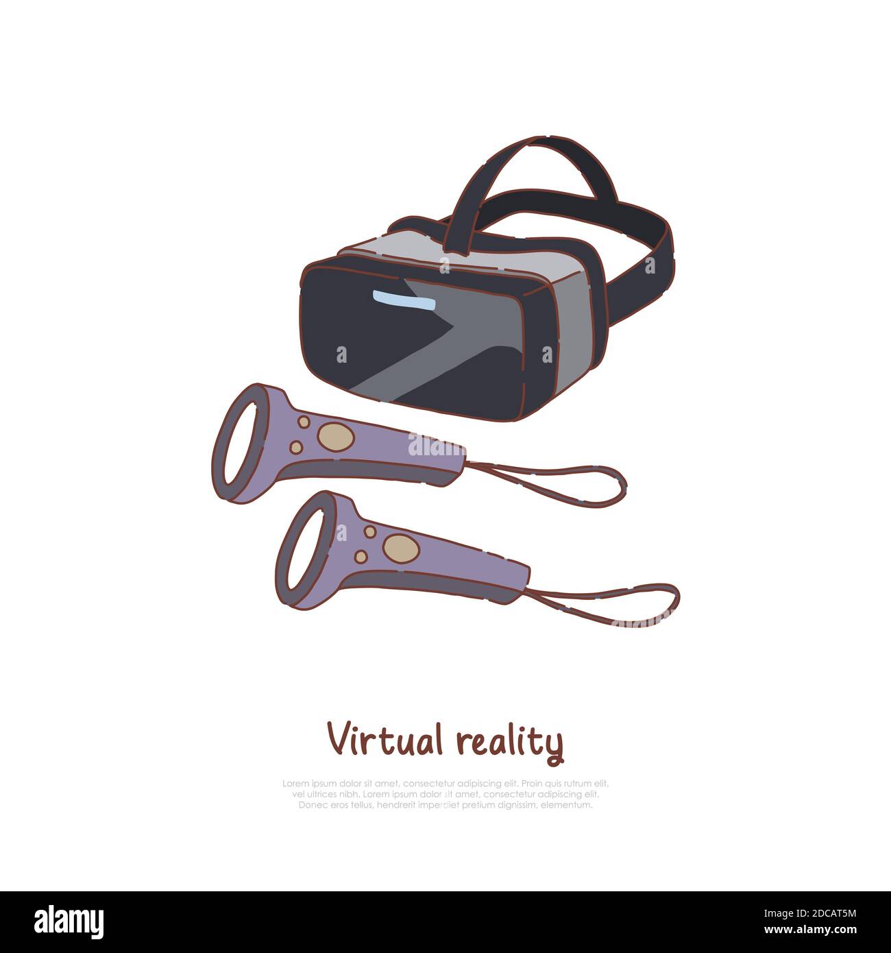 VR glasses with controllers, interactive entertainment innovation ...