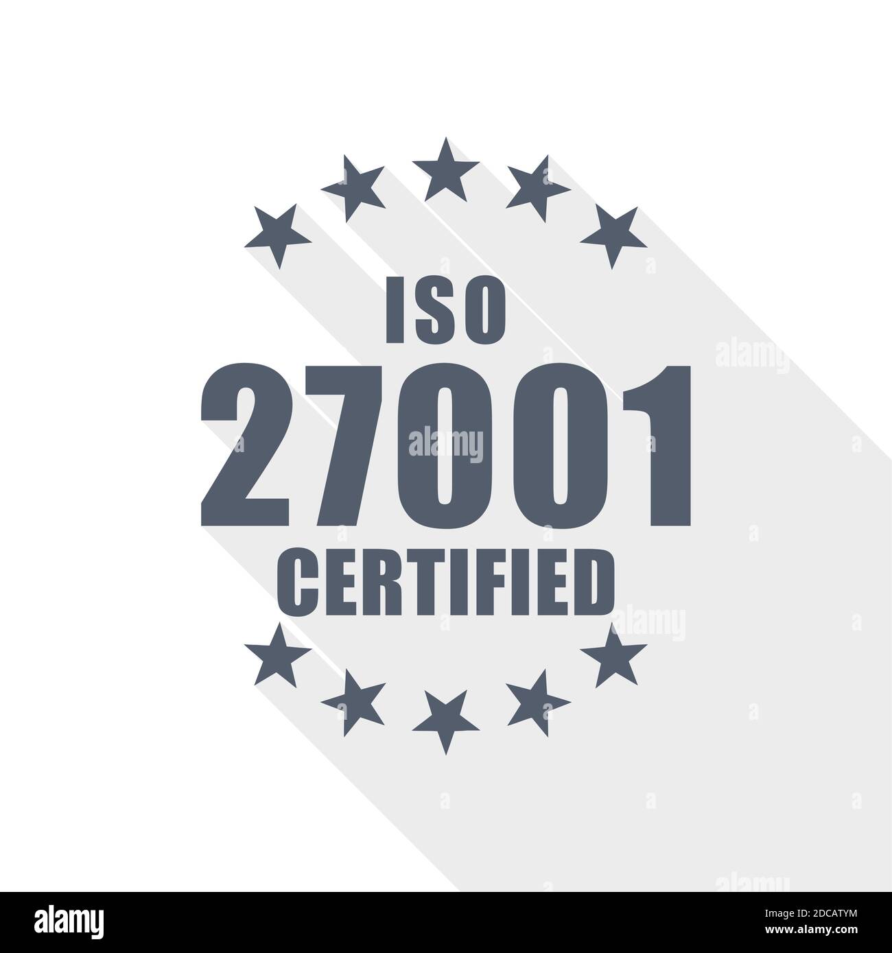 Iso 27001 vector icon Stock Vector Images - Alamy