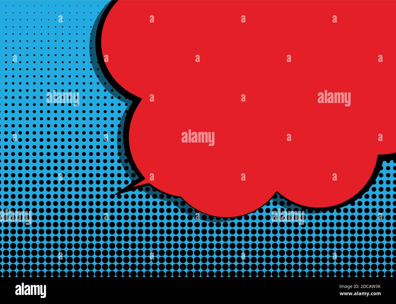 Colored Pop Art Speech Bubble Illustration Stock Photo - Alamy