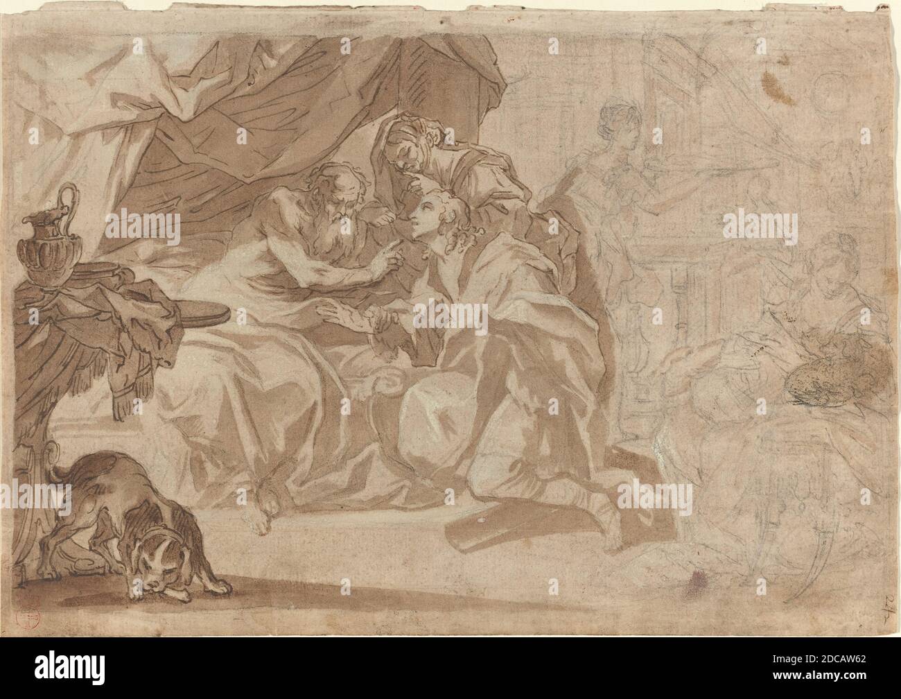 French 18th Century, (artist), Jacob and Rebecca before Isaac, early ...
