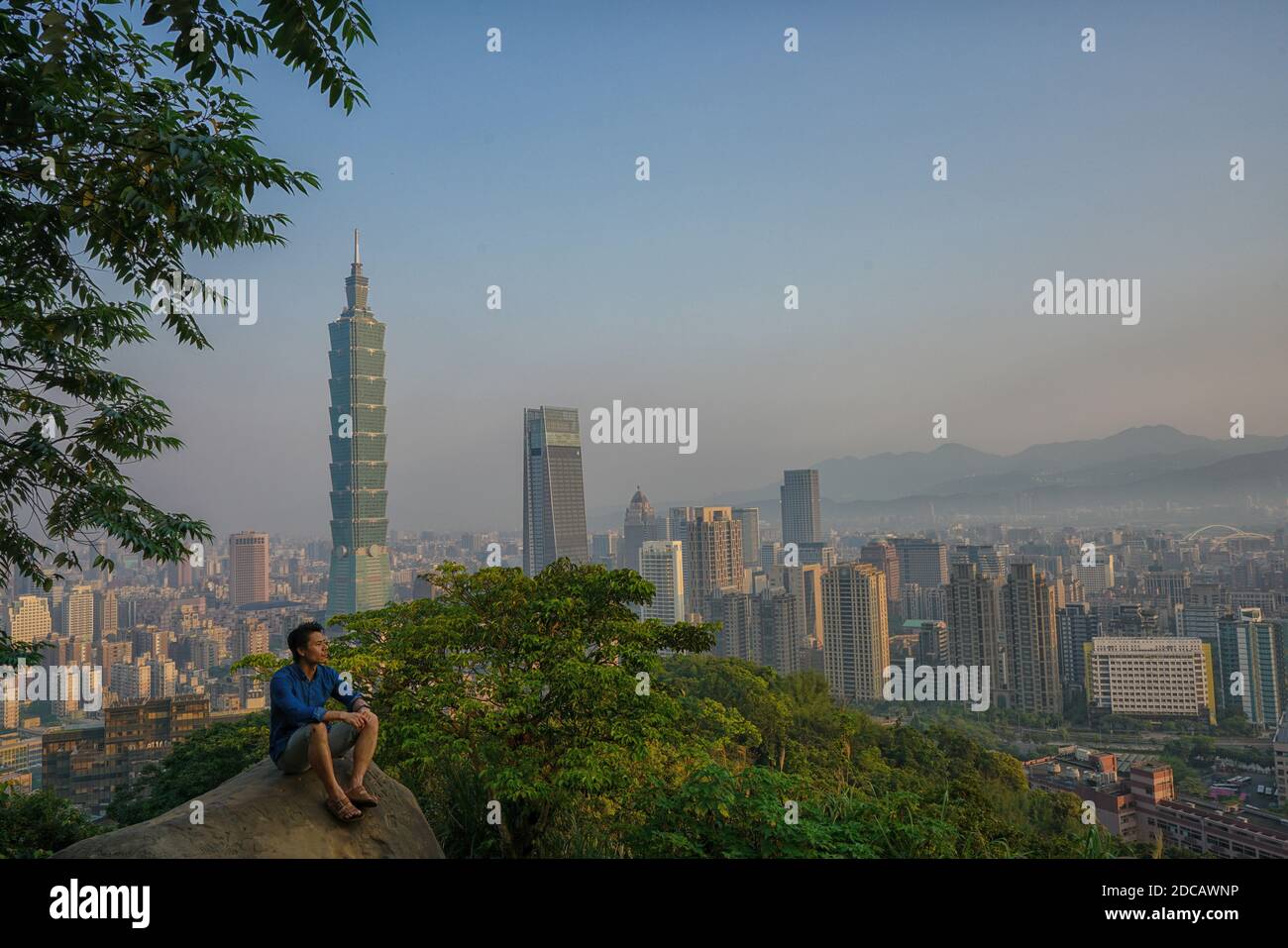 View of Taipei from Elephant Rock Stock Photo - Alamy