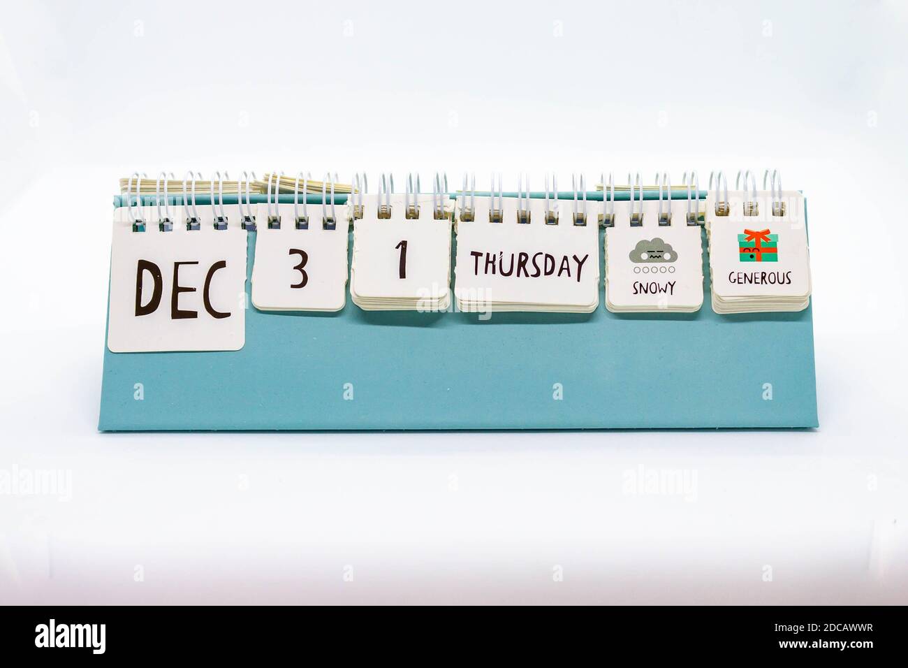 December 31th on a Calender. New Year concept Stock Photo - Alamy