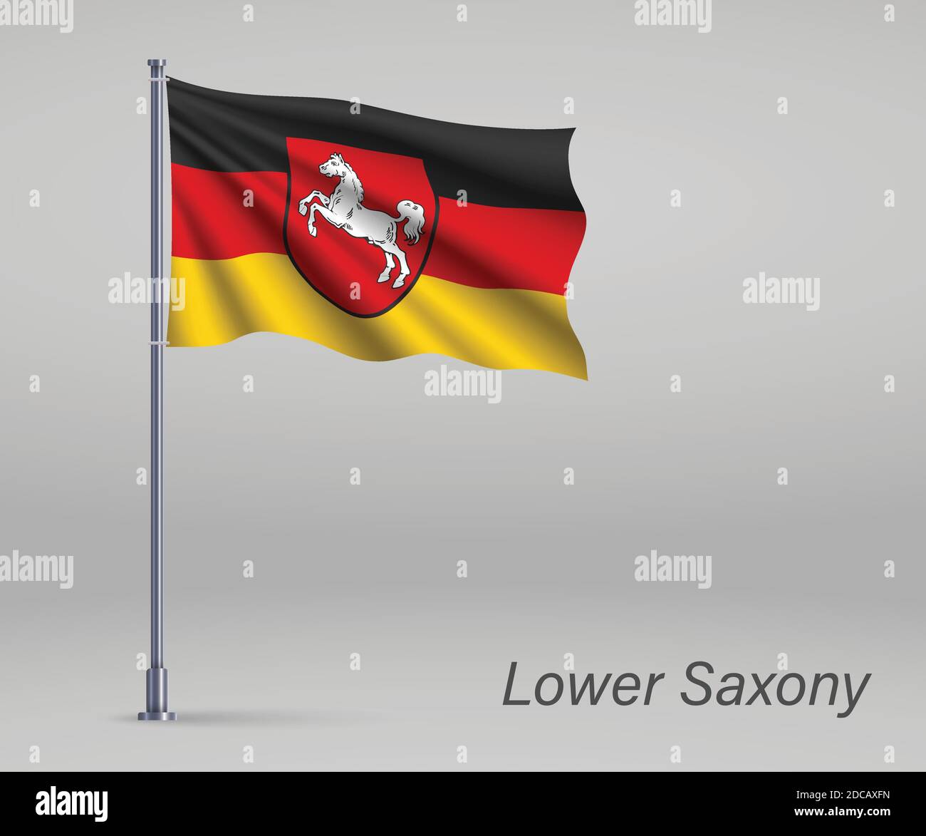 Saxony flag niedersachsen flag Stock Vector Images - Alamy