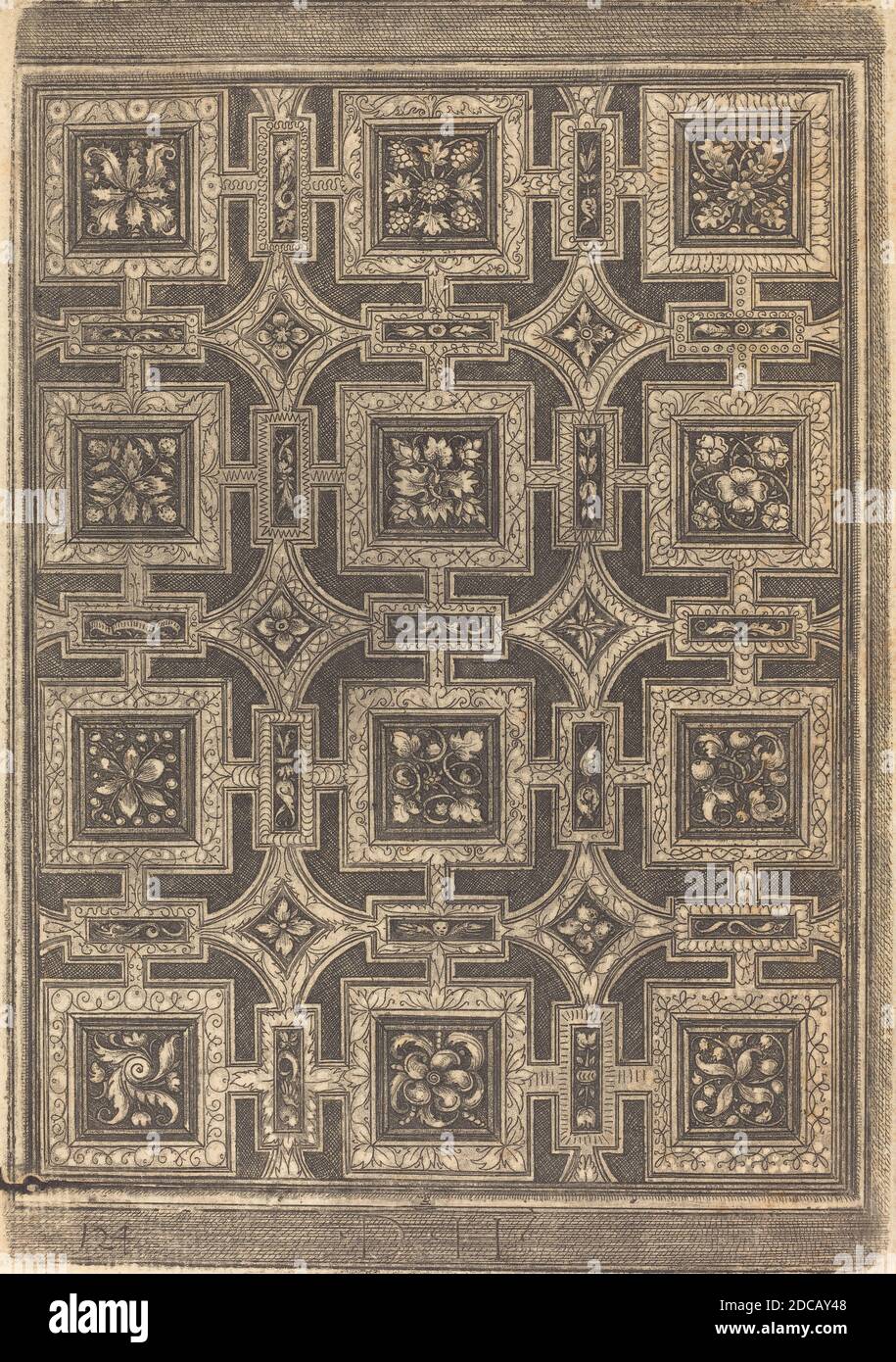 Daniel Hopfer, (artist), German, c. 1470 - 1536, Ornamental Design for ...