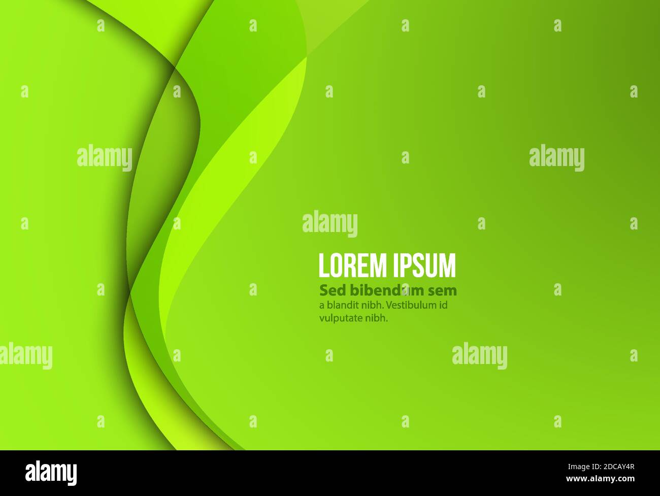 Green contrast corporate waves background. Vector design Stock Vector ...