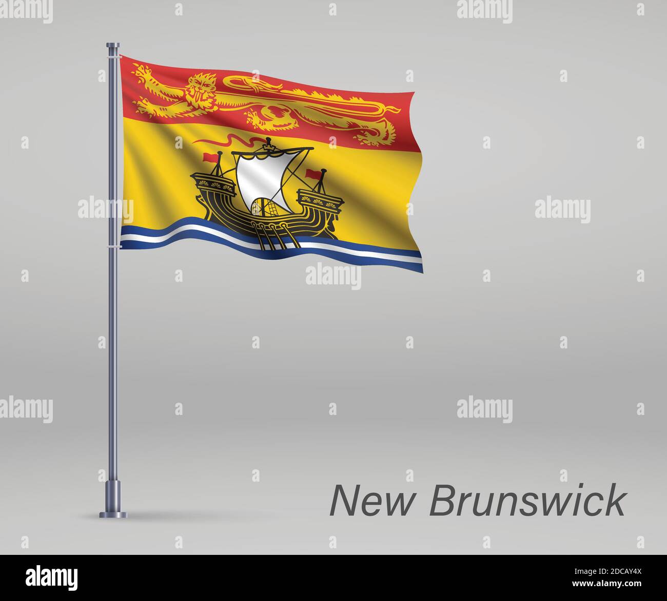 New brunswick flag vector hi-res stock photography and images - Alamy