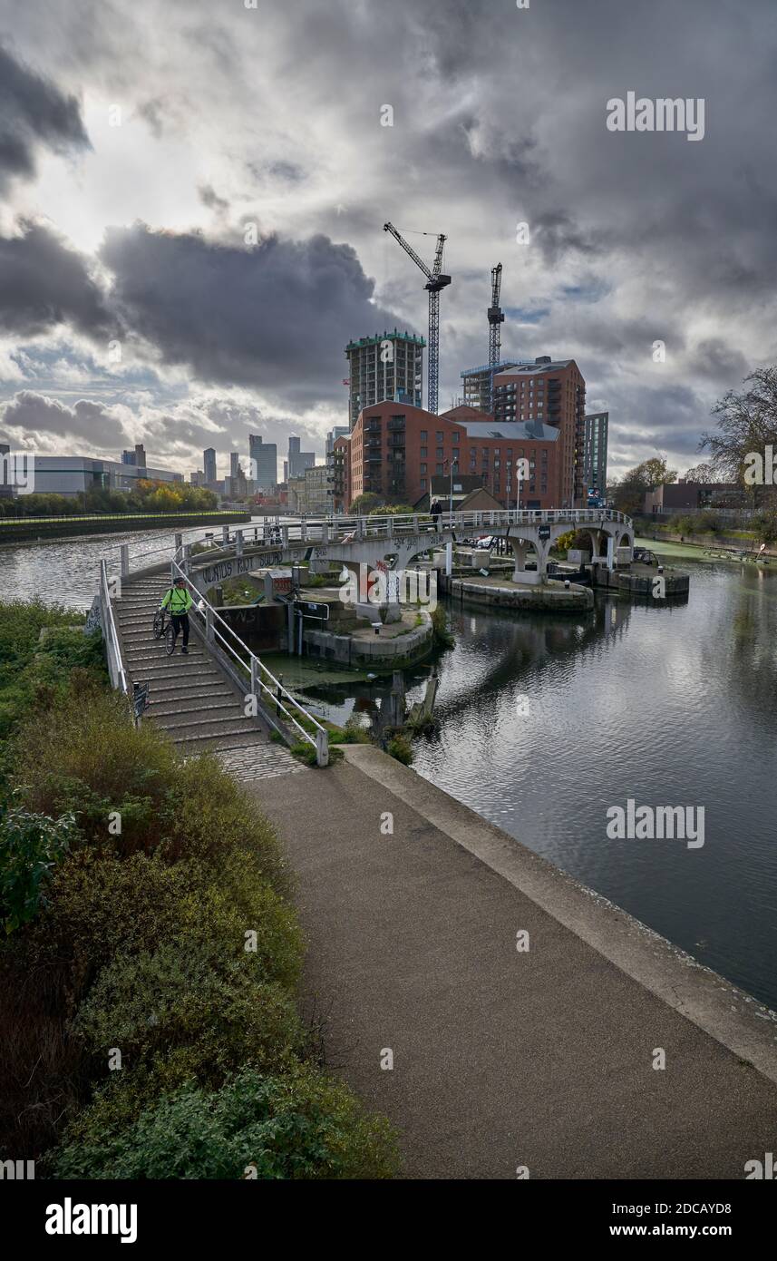 bow lock river lee Stock Photo - Alamy