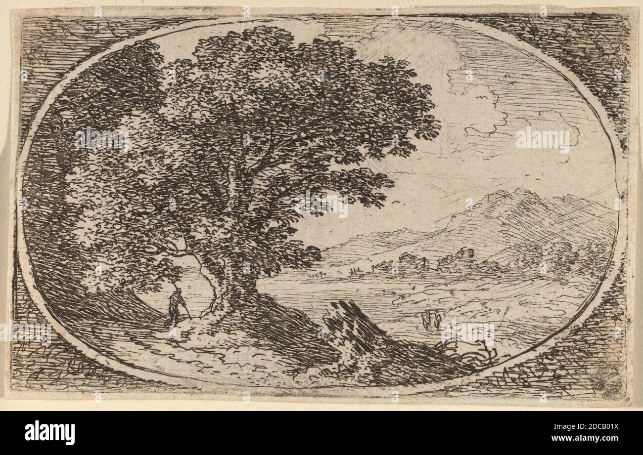 Herman van Swanevelt, (artist), Dutch, c. 1600 - 1655, Path to Left of ...