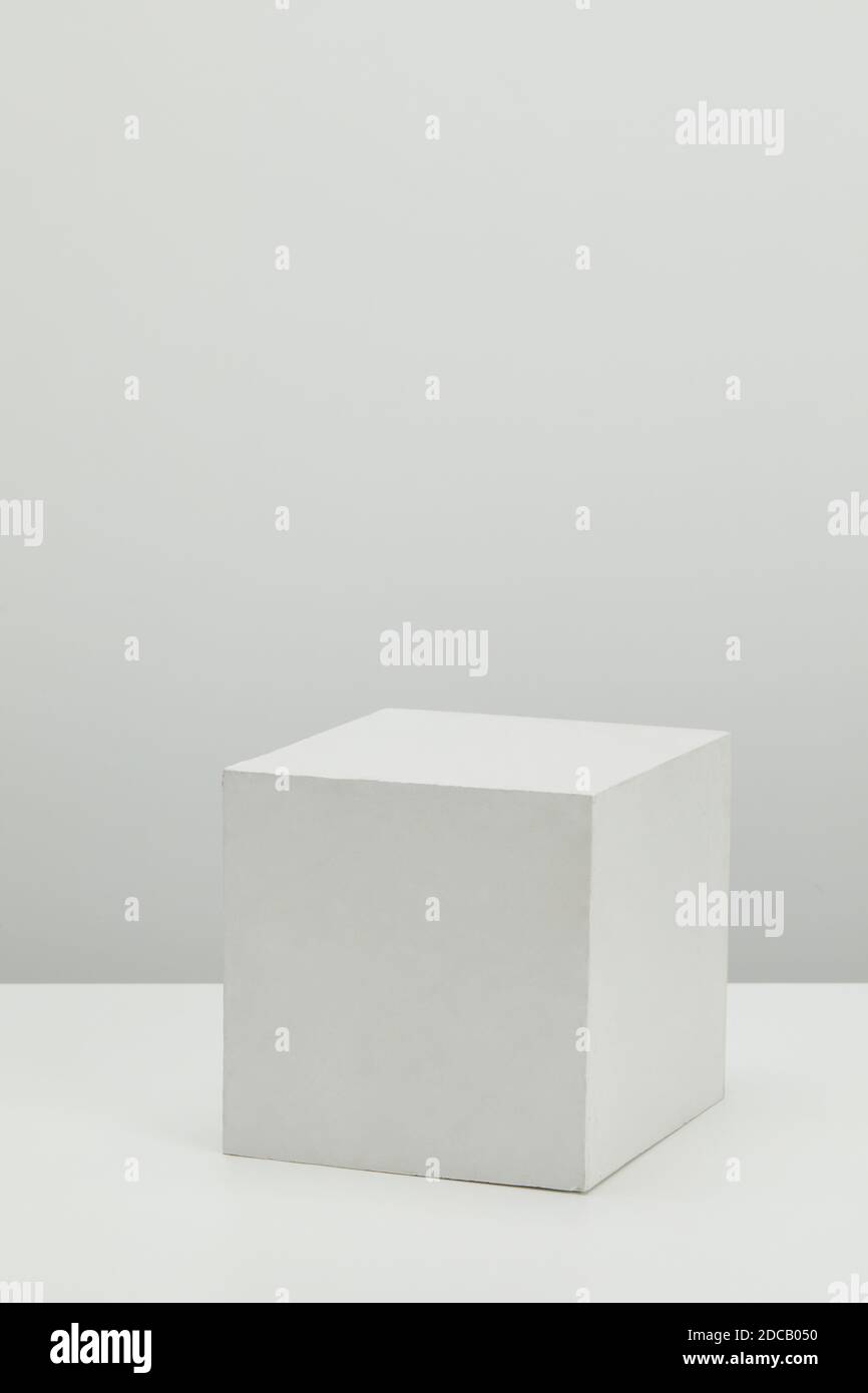 The realistic detailed white basic shapes set isolated on white ...