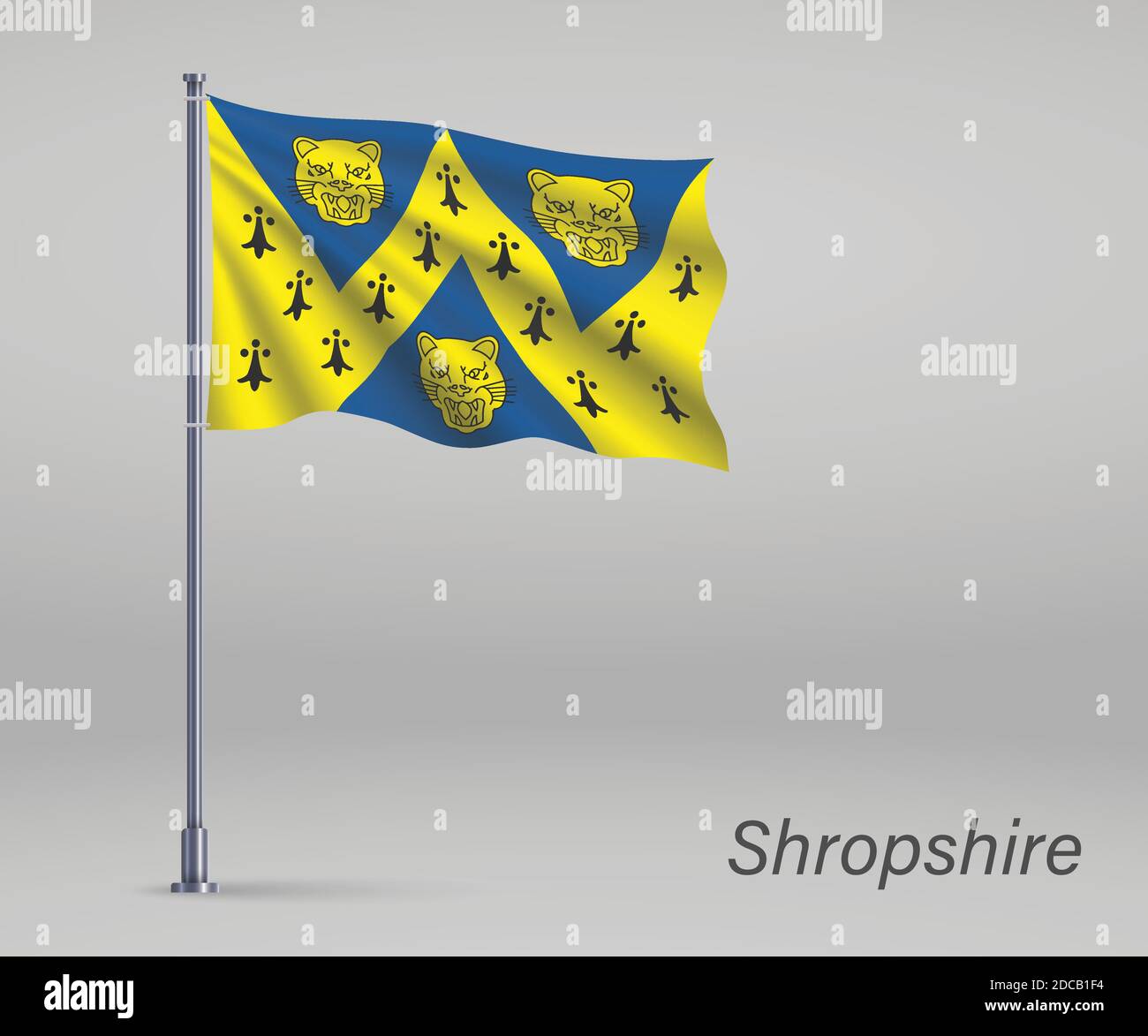 Shropshire flag Stock Vector Images - Alamy