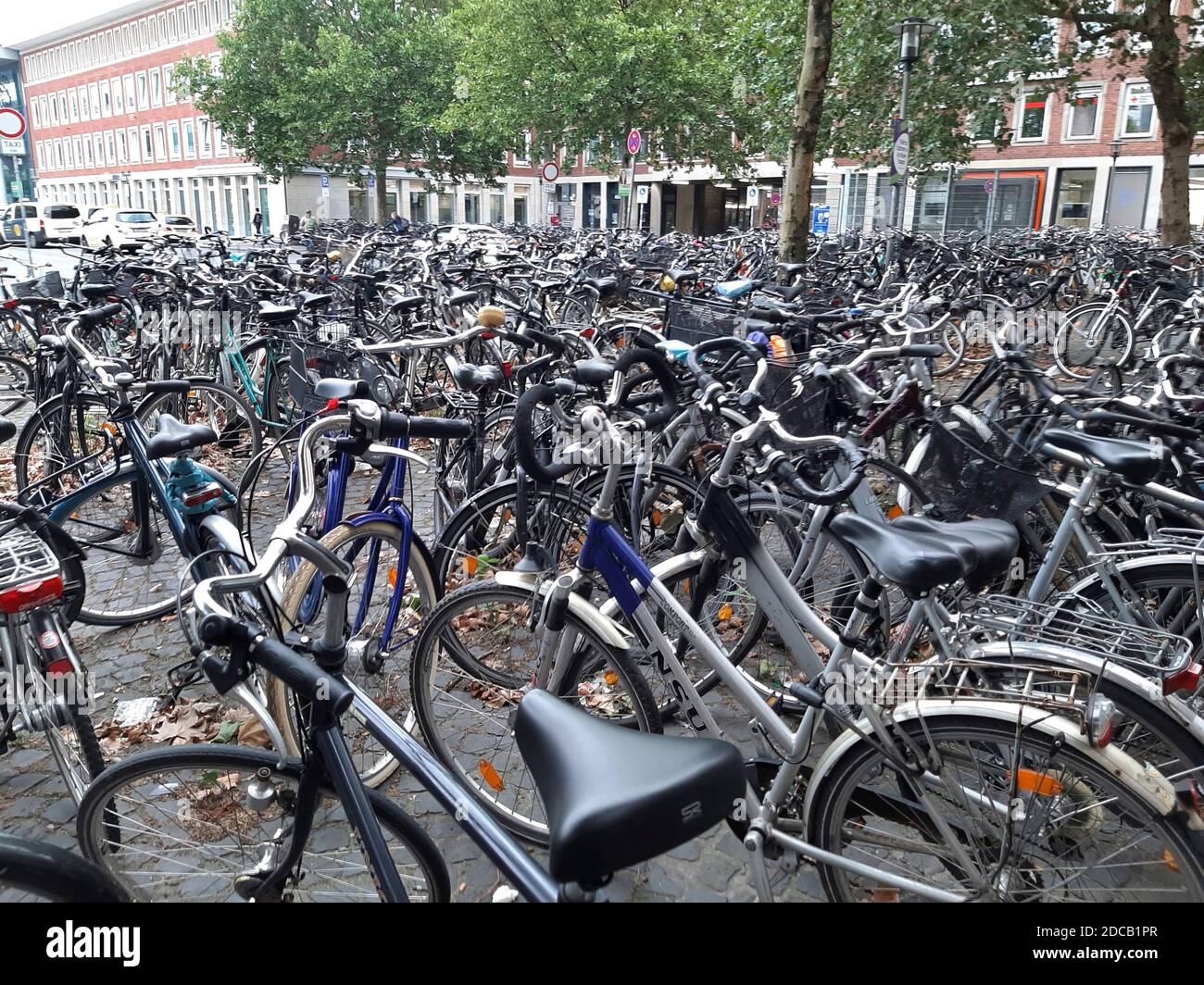 bike-park in a city, Germany Stock Photo - Alamy