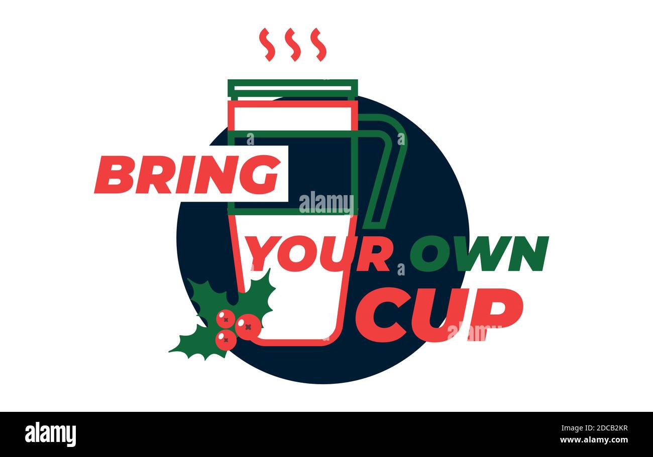 Red coffee cup leaves Stock Vector Images - Alamy