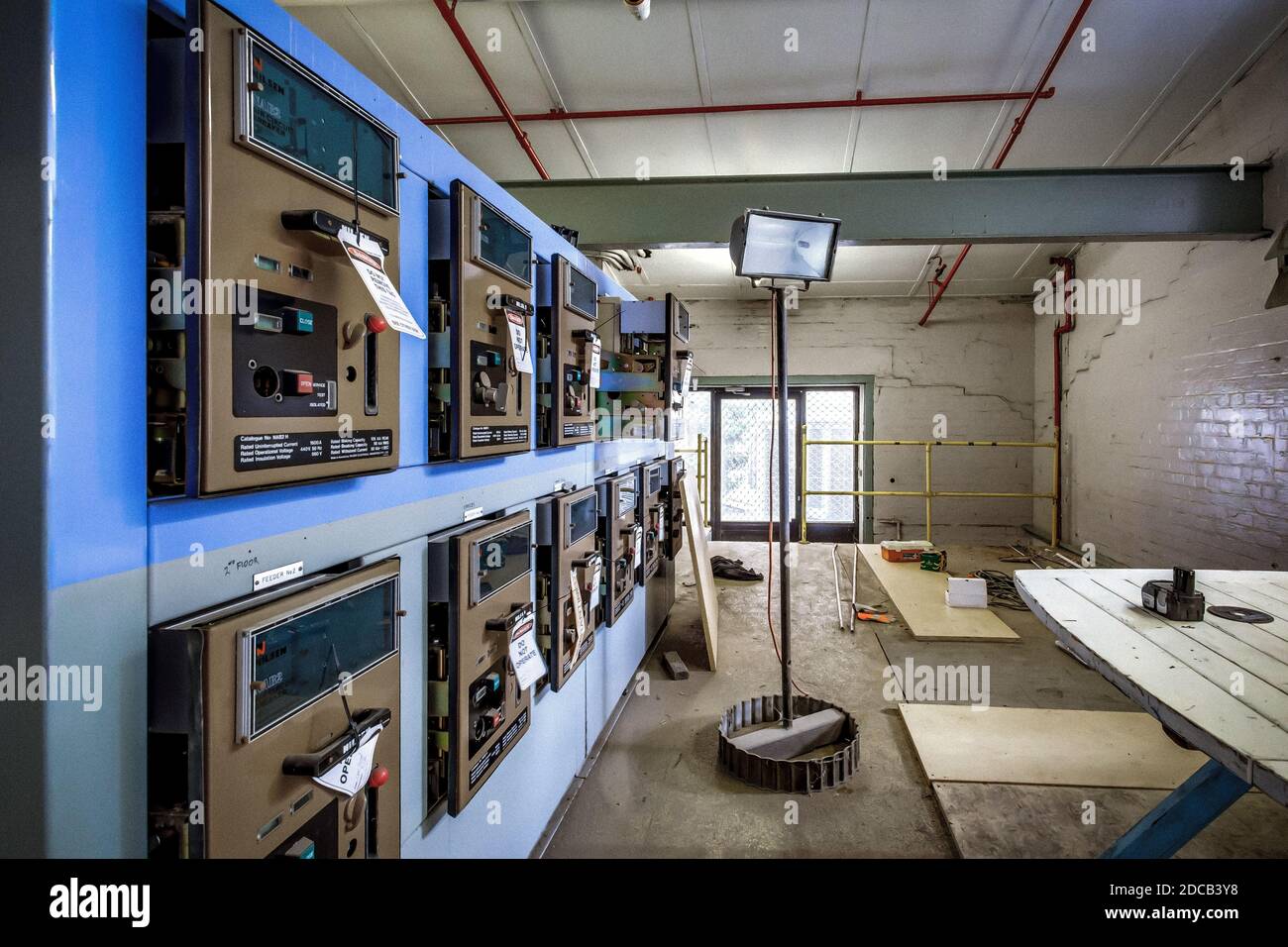 The old abandoned control rooms from the 1900s Stock Photo - Alamy