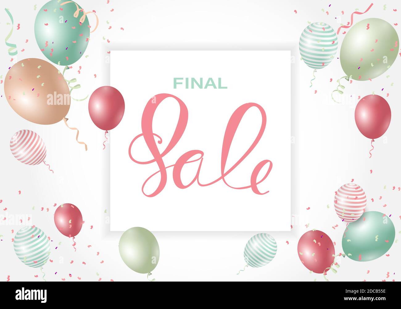 Abstract Designs Final Sale Banner Template with Frame. Illustration ...