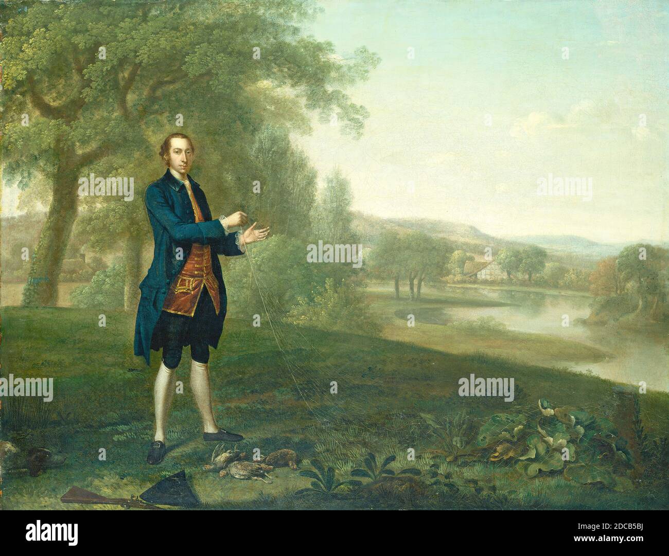 Arthur Devis, (artist), British, 1712 - 1787, Portrait of a Gentleman ...