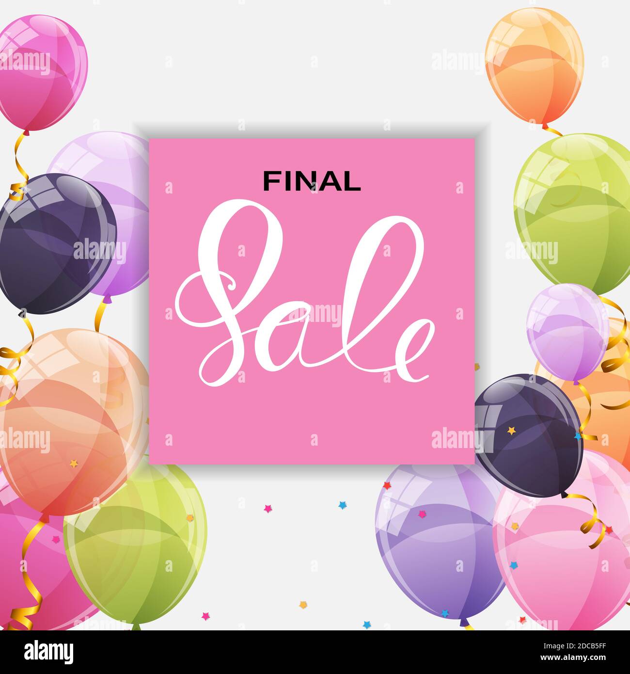 Abstract Designs Final Sale Banner Template with Frame. Illustration ...