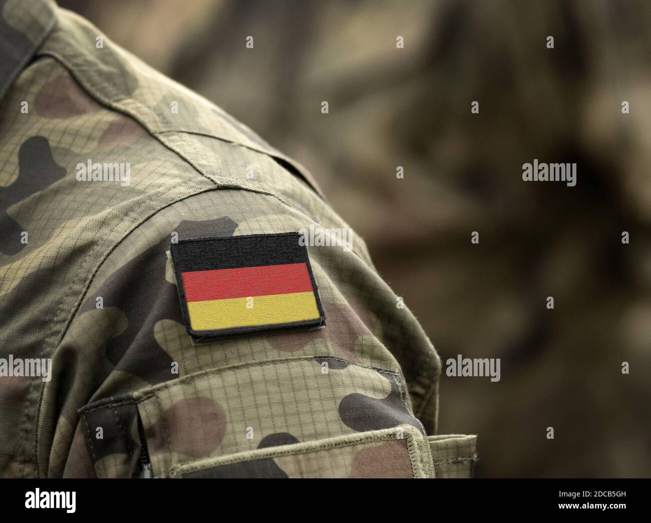 Flag of Germany on military uniform. Army, armed forces, soldiers ...