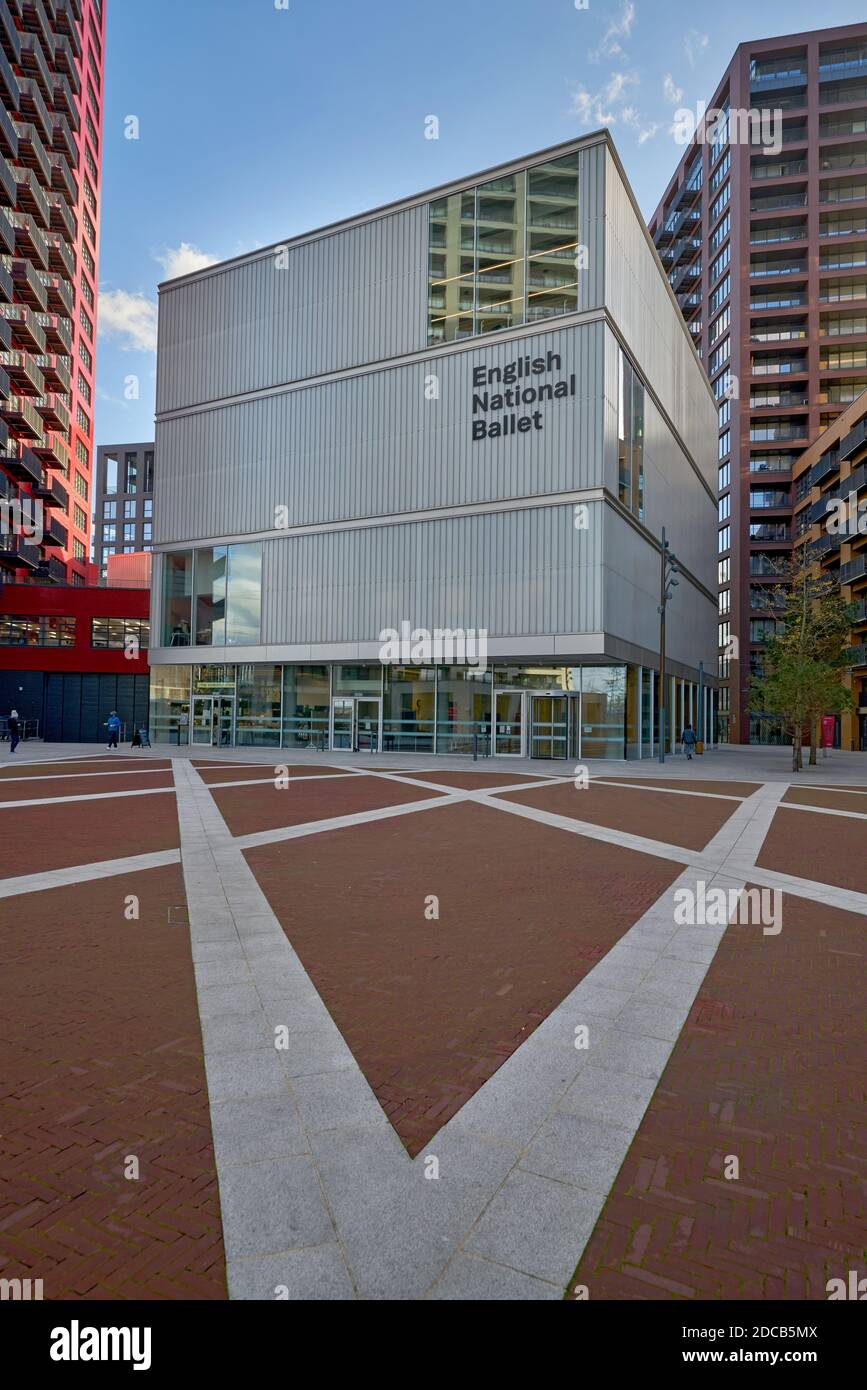 English national ballet building city island docklands Stock Photo - Alamy